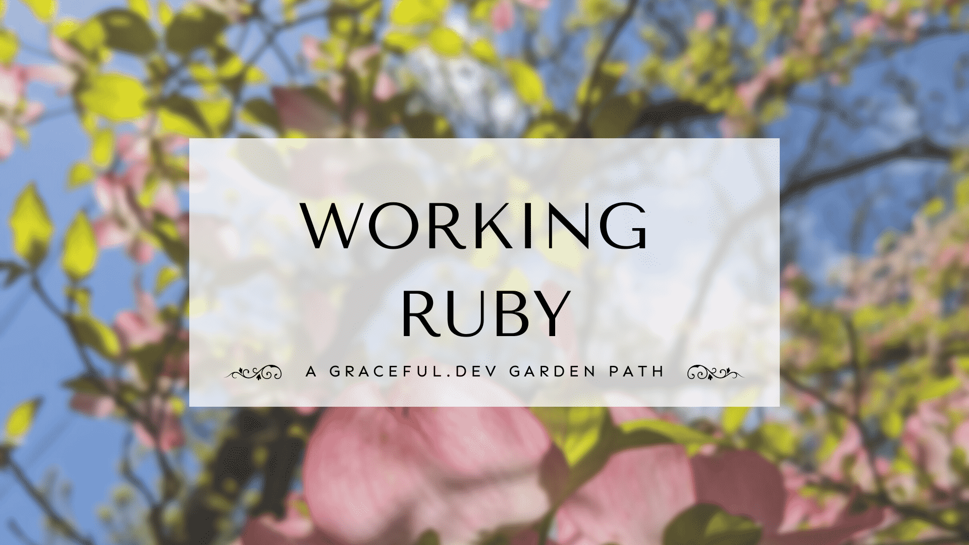 Working Ruby - Graceful.Dev